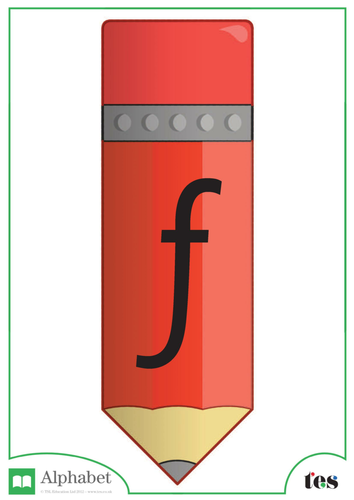 The Letter F - Pencil Theme | Teaching Resources