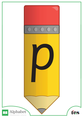 The Letter P - Pencil Theme | Teaching Resources