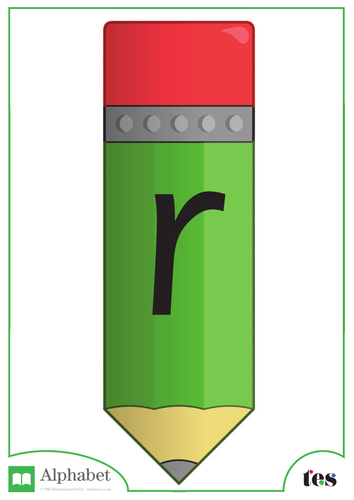 The Letter R - Pencil Theme | Teaching Resources
