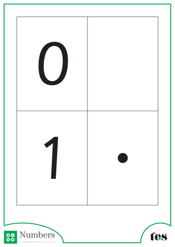 Numbers and Dots Flash Cards - Numbers 0-20 | Teaching Resources