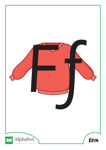 The Letter F - Clothing Theme | Teaching Resources