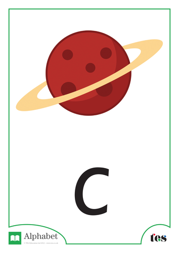 The Letter C - Space Theme | Teaching Resources