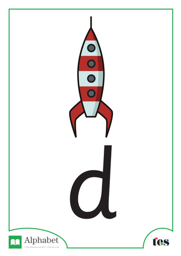 The Letter D - Space Theme | Teaching Resources