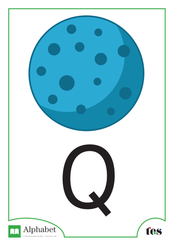 The Letter Q - Space Theme | Teaching Resources