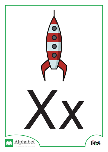 The Letter X - Space Theme | Teaching Resources
