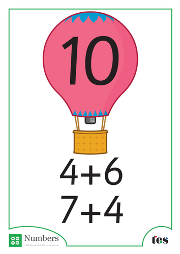 Additions Sheets (total 10) Balloon Theme | Teaching Resources