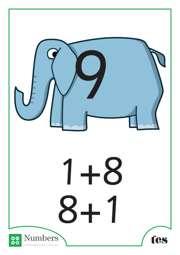 Additions Sheets (total 9) Elephant Theme | Teaching Resources