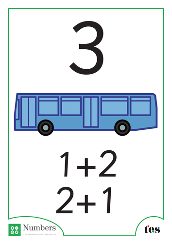 Additions Sheets (total 3) Buses Theme | Teaching Resources
