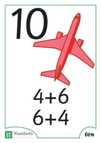 Additions Sheets (total 10) Aeroplane Theme | Teaching Resources