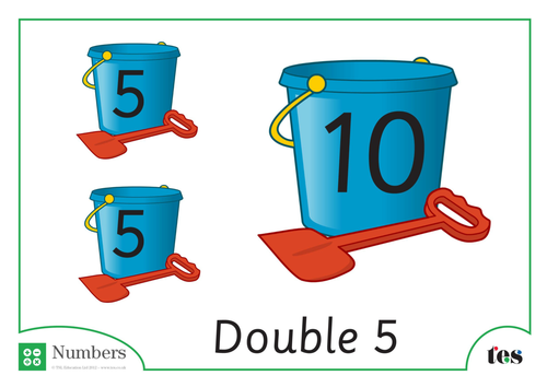 Doubles - Buckets Theme (Double 5) | Teaching Resources
