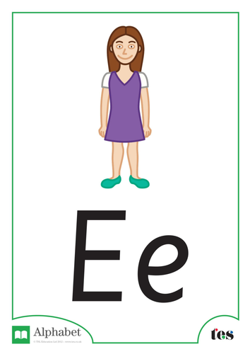 The Letter E - Child Theme | Teaching Resources