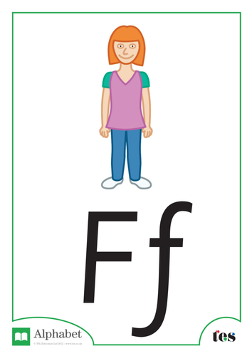 The Letter F - Child Theme | Teaching Resources