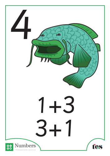 Additions Sheets (total 4) Fish Theme | Teaching Resources