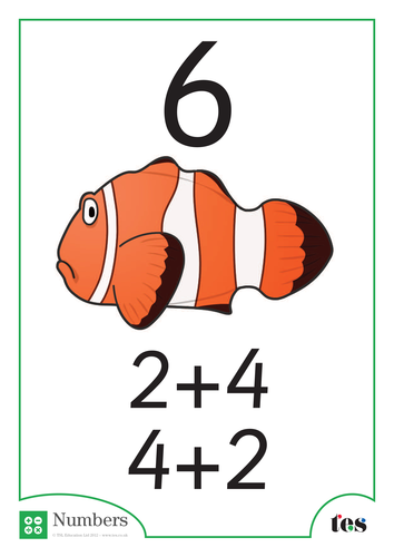 Additions Sheets (total 6) Fish Theme | Teaching Resources
