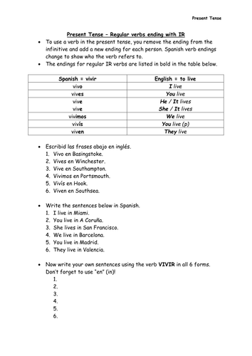 Present Tense IR verbs - 1 - Mira 1 Express | Teaching Resources