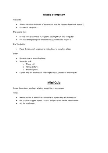 intro to computers - Lesson 6 peer revision | Teaching Resources