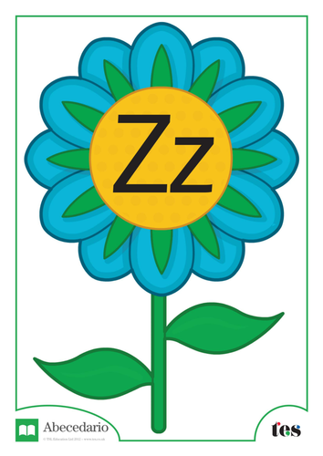 La Letra Z - Tema Flor | Teaching Resources
