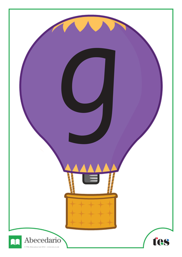 La Letra G - Tema Globo | Teaching Resources