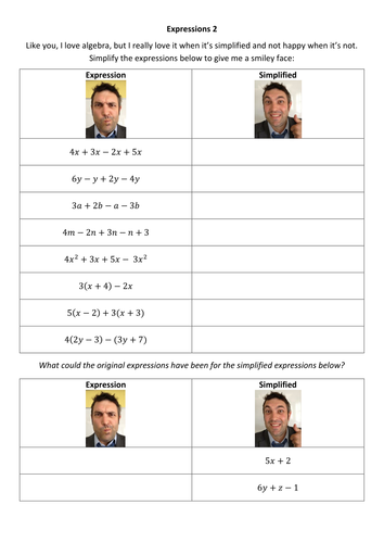Expressions 2 | Teaching Resources