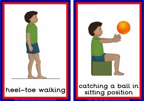 Gross Motor activity Boy flashcards | Teaching Resources
