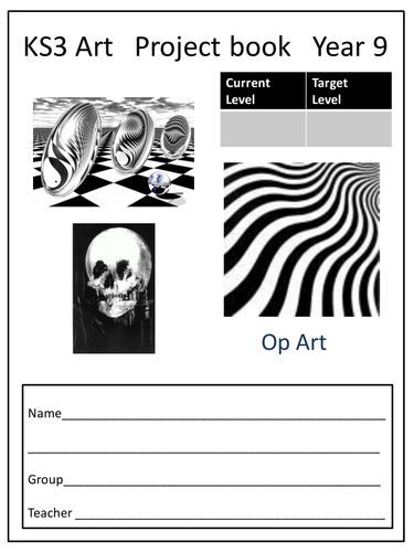 Op Art Project book KS3 | Teaching Resources