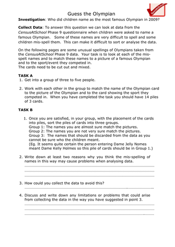 Guess the Olympian | Teaching Resources