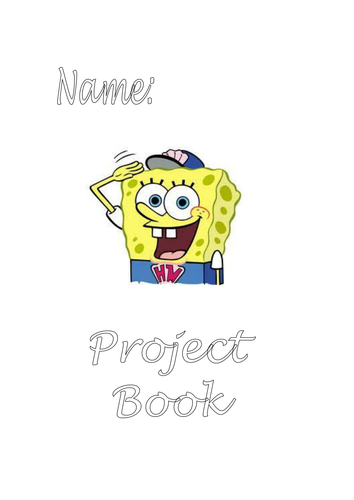 SPongebob Handwriting Project Book | Teaching Resources