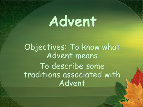 Advent.ppt | Teaching Resources