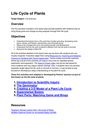 Life cycles of plants | Teaching Resources