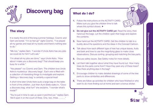 Discovery Bag Star activity | Teaching Resources