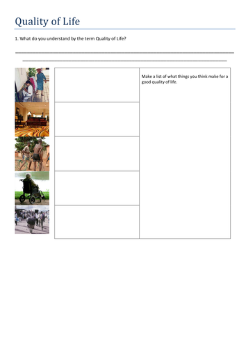 Quality of life: 2nd lesson in medical ethics | Teaching Resources