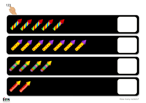 How many Fireworks? TEACCH Activity | Teaching Resources