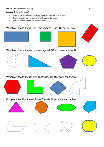 Recognising 2D Shapes by jade_lfc23 - Teaching Resources - Tes Recognising 2D Shapes by jade_lfc23 - Teaching Resources - Tes