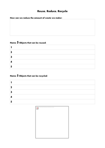 Recycling and the 3 R's | Teaching Resources