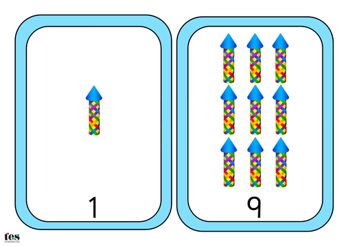 Number Bond Rockets Cards to 10 | Teaching Resources