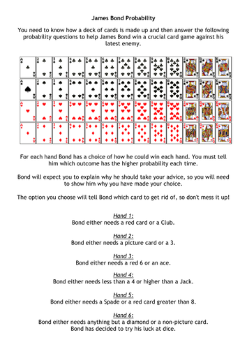James Bond Probability | Teaching Resources