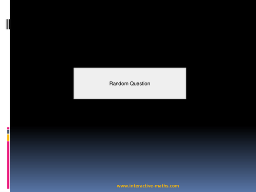 Random Question Template | Teaching Resources