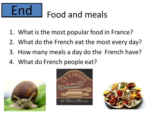 Food and Meals in France | Teaching Resources