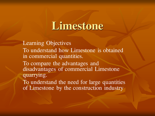 Limestone resource | Teaching Resources