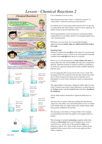 Factors Affecting Reaction Rate | Teaching Resources Factors Affecting Reaction Rate | Teaching Resources