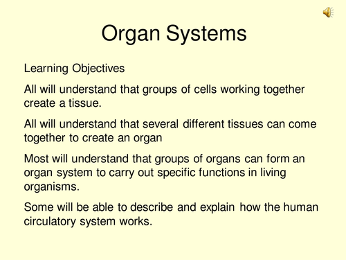 Organ systems | Teaching Resources