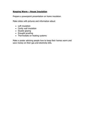 Keeping warm | Teaching Resources
