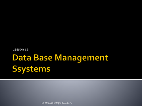 GCSE Computing - Lesson 12 | Teaching Resources