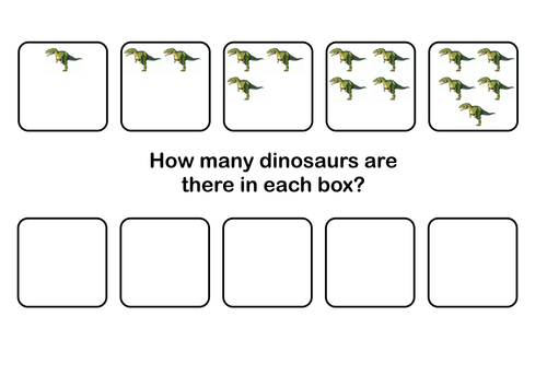 Dinosaur themed resources counting | Teaching Resources
