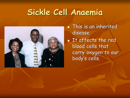 Sickle cell anaemia ppt | Teaching Resources