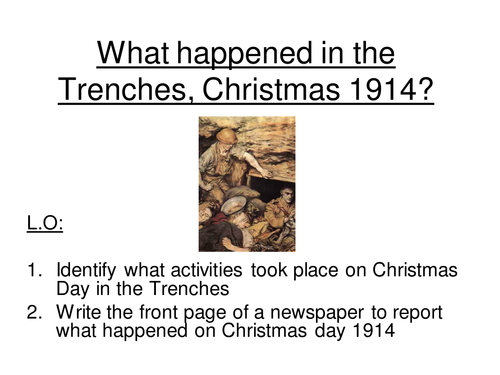 Christmas in the Trenches | Teaching Resources