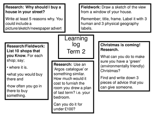 geography homework | Teaching Resources
