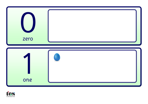 Easter themed Number Cards with items to count | Teaching Resources