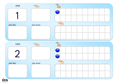 Number Work Cards 1-20 | Teaching Resources