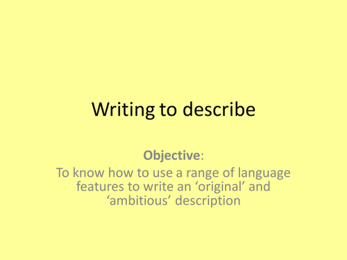 Writing to Describe: Ugly Dog | Teaching Resources